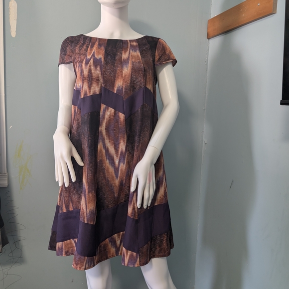 Jessica Simpson | Dresses | Jessica Simpson Brown Aline Mini Dress ...